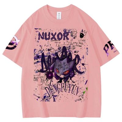 美式全新款街头风恶魔印花T恤