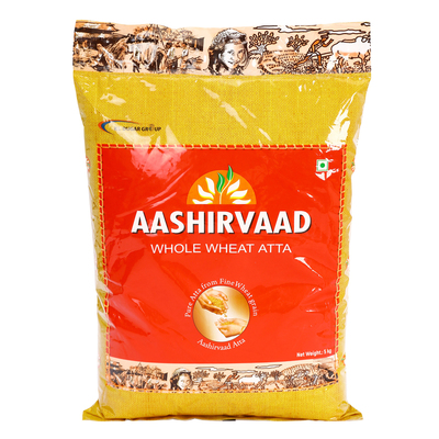 AASHIRVAAD WHOLE WHEAT FLOUR/ATTA全麦粉原装进口中筋面粉5kg