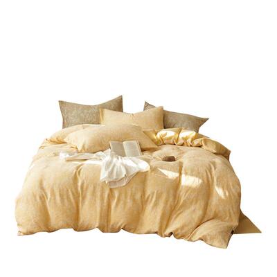 无印良品三层纱A类全棉四件套被