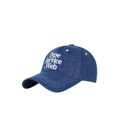 TYPESERVICE Typeservice 网刺绣帽 [靛蓝牛仔] 韩国官网直邮进口