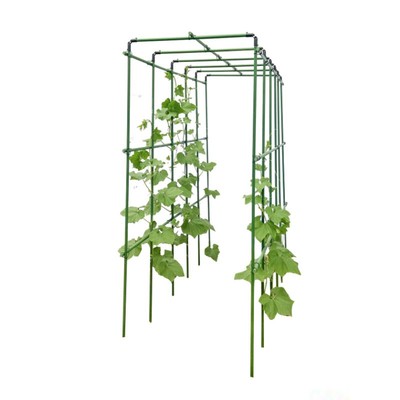 爬藤架西瓜架黄瓜豆角支撑杆子番茄架花卉植物搭棚架专用包塑钢管