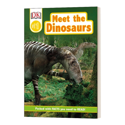 英文原版 DK Readers L0 Meet the Dinosaurs DK系列 遇见恐龙 英文版 进口英语原版书籍儿童外文书