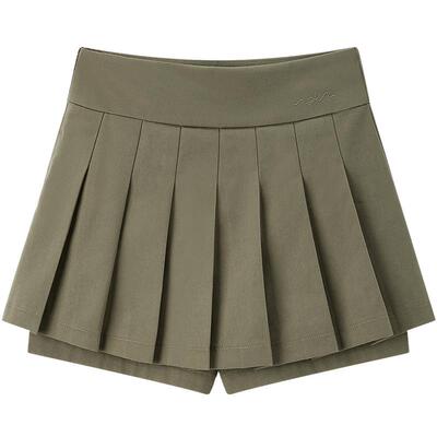 乐町夏季新款甜美百褶半身裙C1GEE2220