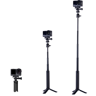 迷你自拍杆适用GoPro HERO13/12/11 Black运动相机手持延长杆落地三脚架GoPro迷你延长杆GoPro配件