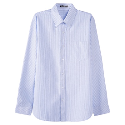 BM蓝色条纹衬衫宽松休闲上衣外套