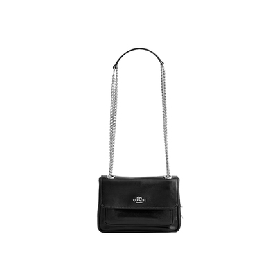 COACH/蔻驰官方 奥莱款Elodie女士单肩斜挎手提包翻盖包CEU13