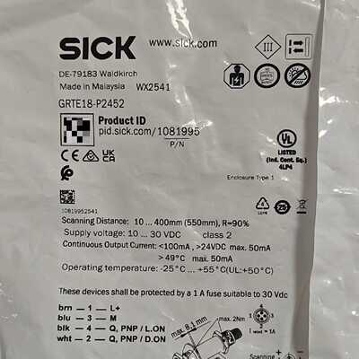 溢价-西克光电传感器GRTE18-P2452，订货号1081995