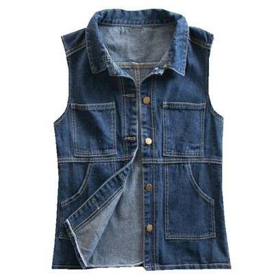 牛仔春装新品坎肩潮款马夹背心