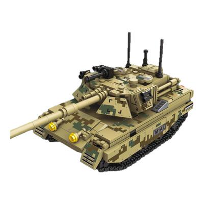 TWF/特维方小颗粒拼装积木主战坦克系列男孩玩具解压盒装军事礼物