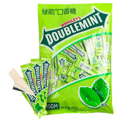 绿箭益达口香糖100片薄荷糖