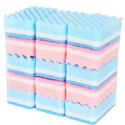 美丽雅波纹海绵百洁布去污