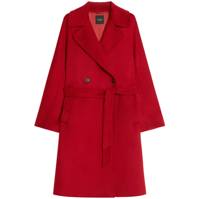 【甄选惠享】Weekend MaxMara 2025女装中长款羊绒大衣5011045106