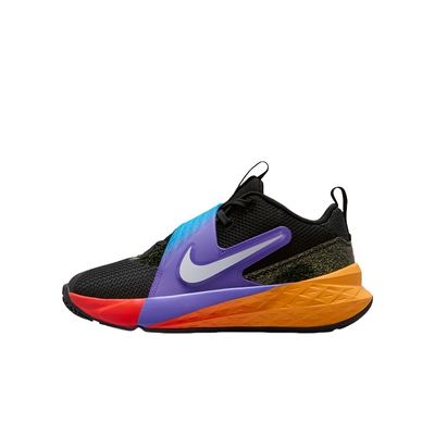 NIKE耐克大童鞋女鞋Team Hustle D 12魔术贴粘扣篮球鞋IO0285-001