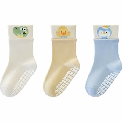 儿童地板袜宝宝冬天纯棉学步袜子