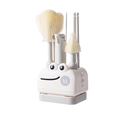 奶瓶刷婴儿硅胶便携奶嘴刷套装宝宝清洗刷清洁刷旅行装沥水沥干架