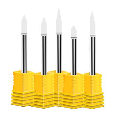 蓝科3.175钨钢数控CNC平底尖刀