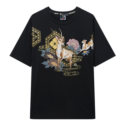 ONIARAI/鬼洗绣花短袖T恤