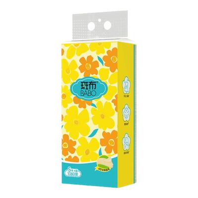 斑布270抽9包4层加厚悬挂抽纸