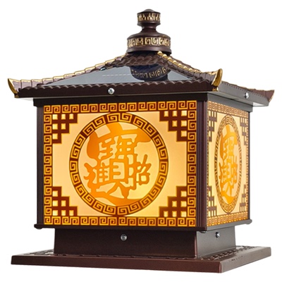 门垛户外防水庭院别墅栏杆柱子灯