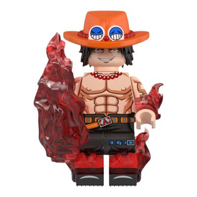 热血动漫海贼王系列凯多拼插积木