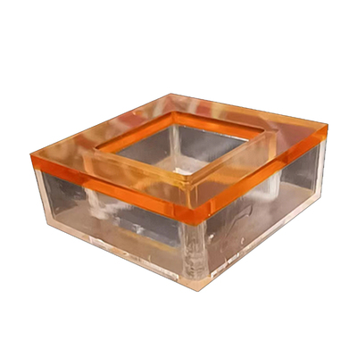 静风听海鱼缸喂食圈水晶方形