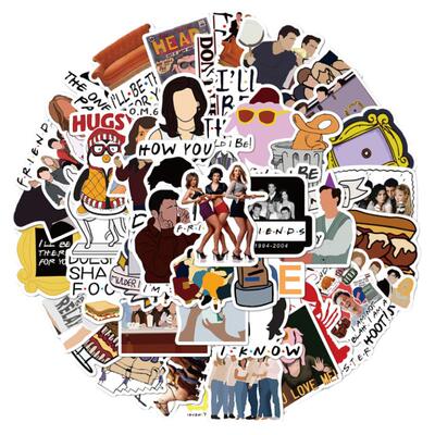 美剧老友记贴纸行李箱电脑贴画