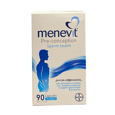 新西兰爱乐维Menevit男士营养片叶酸男性维生素锌番茄红素90粒