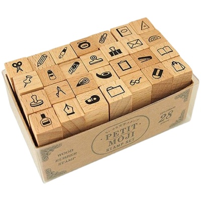 KODOMONOKAO字母数字橡皮章