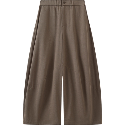 播倪妮同款慵懒风宽松裤子女26夏季新款宽松阔腿裤BDT2KD2901