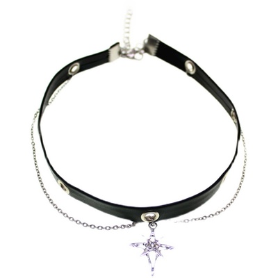 原创星体酷girl八星芒暗黑系choker女百搭项圈双层中性辣妹短颈带