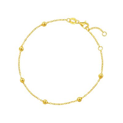 周生生珠宝金饰黄金小金珠足金珠珠链黄金手链95480B