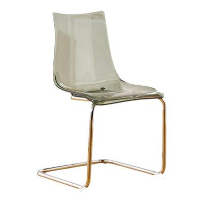 北欧简约亚克力透明家用靠背餐椅
