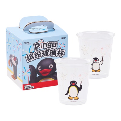 言仓Pingu玻璃对杯温变情侣礼物