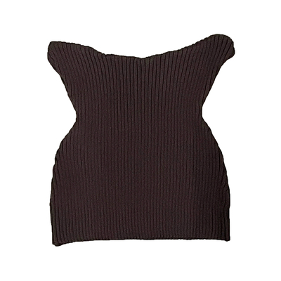 容子木ROSEMOO25冬【商场同款】挺阔干爽弧度毛织帽子RSS4HP278B