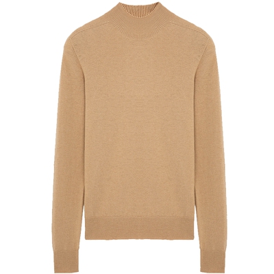 布景羊毛衫女冬季新品简约纯色半高领全羊毛针织衫打底衫5720