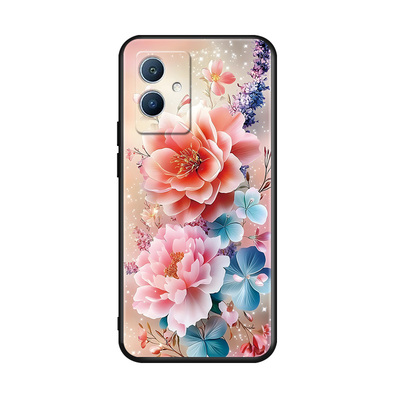 秋昊适用于vivoiQOOu5e手机壳y33e花卉y52t防摔iqOO u5e好看vivoiq005e春天IQOOu5e唯美y33s保护套V2197A文艺