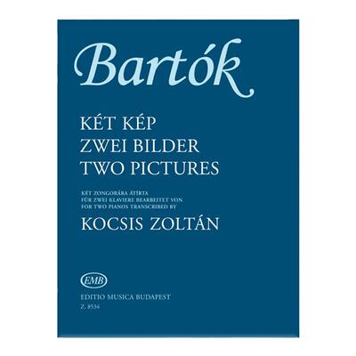 巴托克 两首图画Op10 左尔坦改编 双钢琴 布达佩斯 乐谱书 Bartok Two Pictures two pianos transcribed by Kocsis Zoltan Z8534