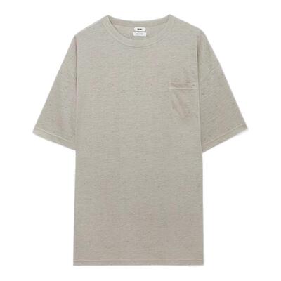 设计师品牌 IMMI 女士全麻针织宽松烫钻T恤银泰百货精品 300124