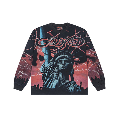 godspeed美潮自由女神长袖T恤衫