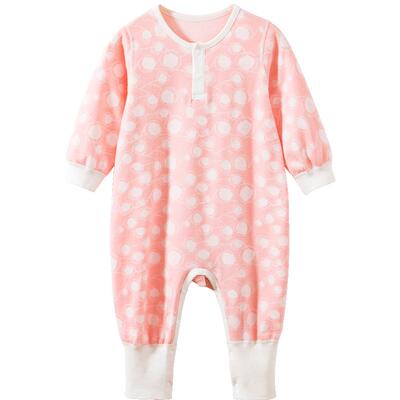 春秋薄款长袖防踢男女连体睡衣