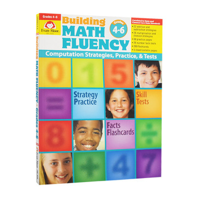 英文原版 Building Math Fluency Grades 4-6 成材系列 数学达人 四年级至六年级 英文版 进口英语原版书籍