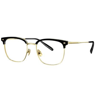 暴龙商务眉框钛合金近视眼镜框男