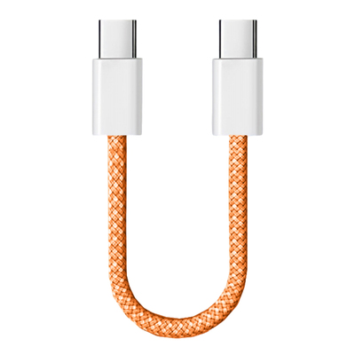 艾胜者充电宝专用双Type-C数据线pd240W快充适用苹果iPhone15/16/17pro荣耀OPPO小米短款ctoc编织充电线6A
