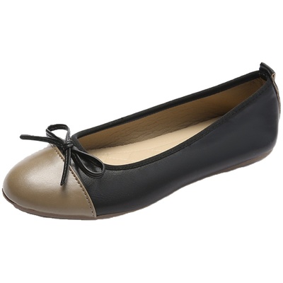 小香风软底单鞋女一脚蹬女鞋宽脚掌大码女鞋防滑鞋不累脚