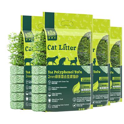 耐威克绿茶混合豆腐无尘猫砂