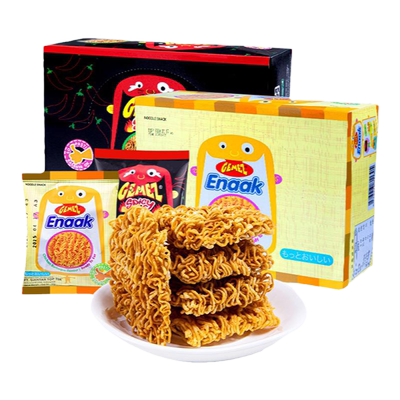 GEMEZ印尼进口enaak小鸡面干脆面整箱干吃方便面网红休闲小吃零食