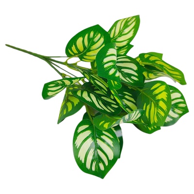 塑料仿真绿叶假树叶绿色苹果叶子