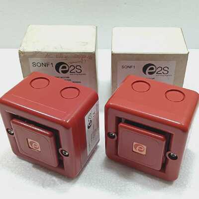 E2S SONF1 ALARM HORN SOUNDER MODULE SONF1AC115R (LOT OF 2)