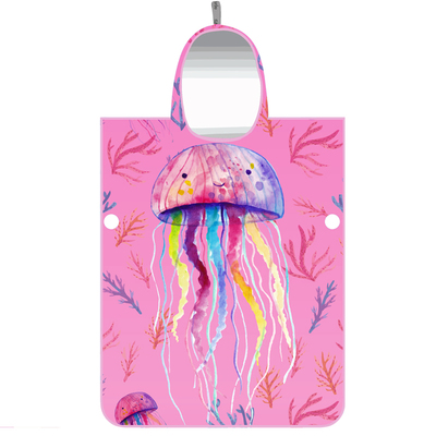 Hiturbo儿童浴袍斗篷披风速干巾沙滩游泳连帽卡通潜水防晒海泰博