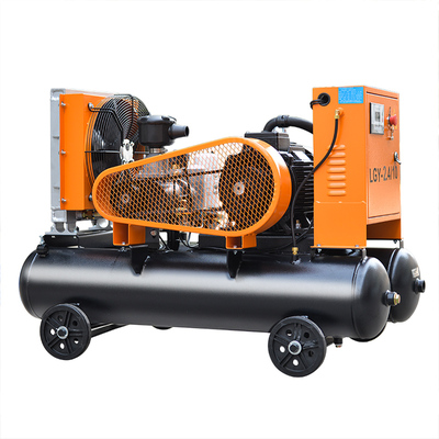 开山螺杆机喷砂破桩移动空压机